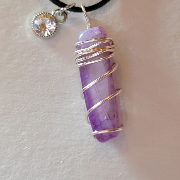 Hand Crafted | Jewelry | Wire Wrapped Amethyst Crystal Necklace With ...